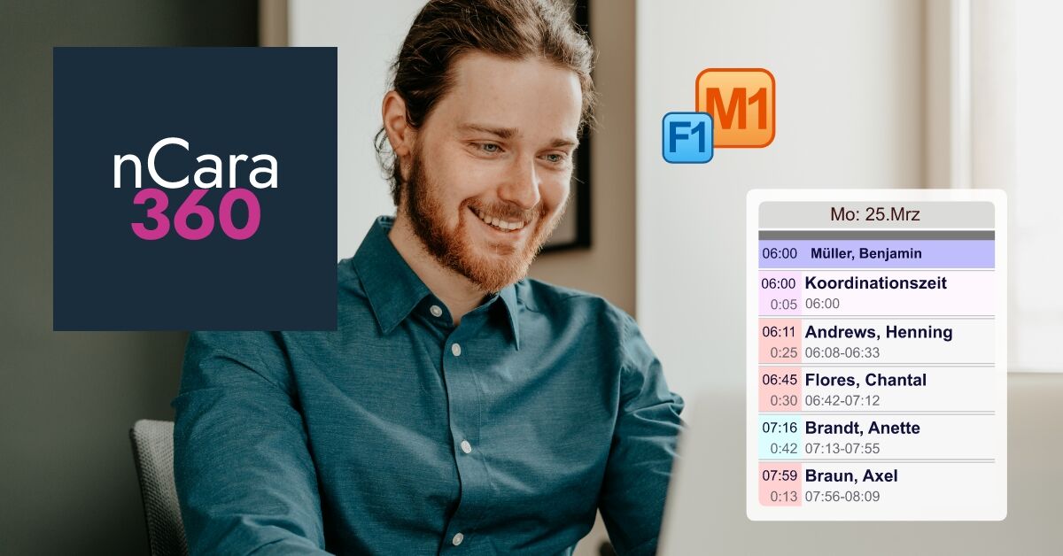 Die bewährte Softwarelösung für ambulante Pflegedienste | nCara 360